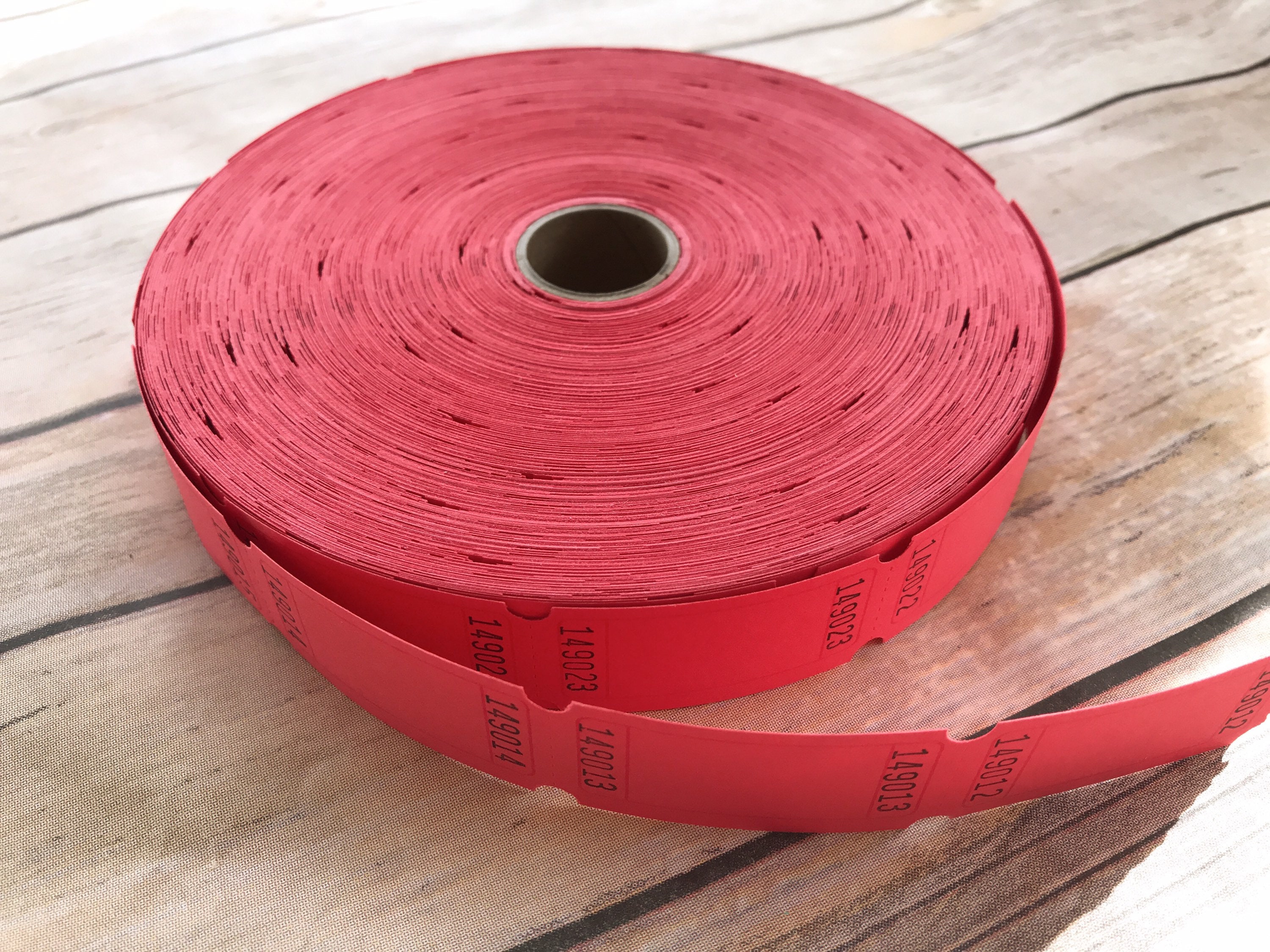 100 Blank Tickets Blank Red Raffle Tickets Blank Carnival - Etsy