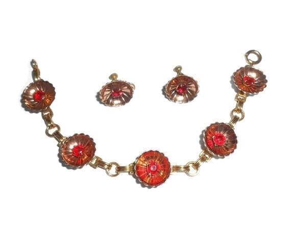 1930s RARE Art Deco Harry Iskin Sterling Silver, 10K … - Gem