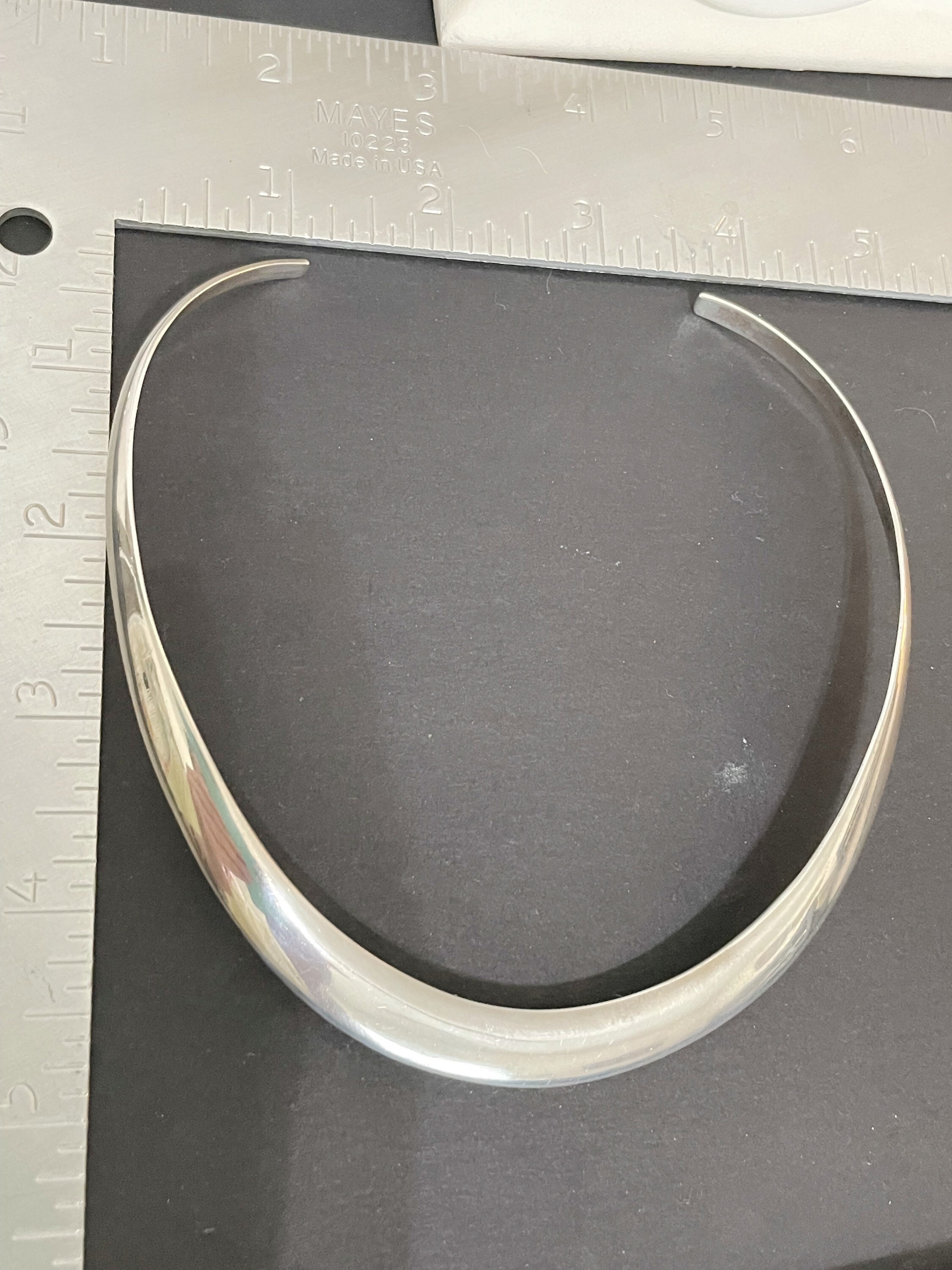 925 Sterling Silver Torque Collar Necklace Taxco TE-26 39g - Etsy