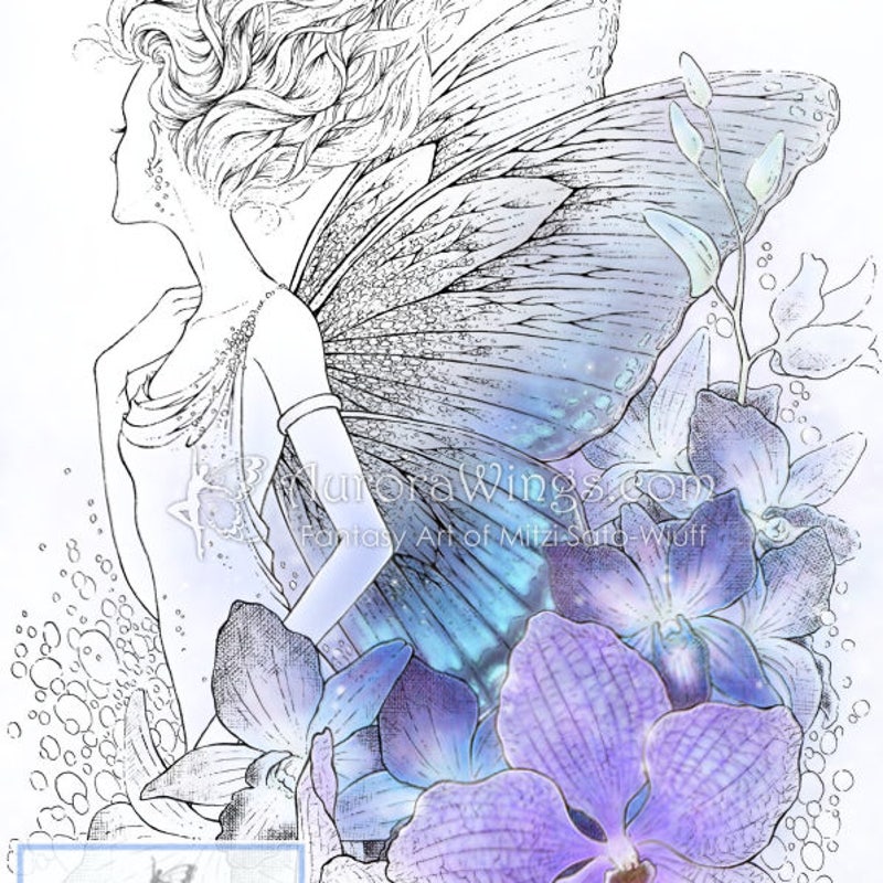 Fairy Digi Stamps - Etsy