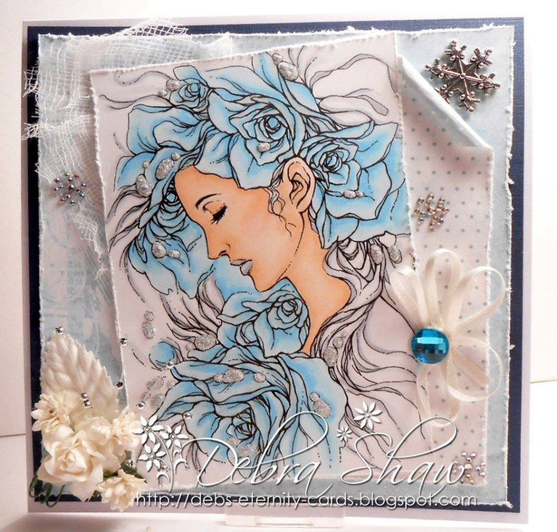 Digital Stamp Instant Download Weeping Rose Digistamp | Etsy