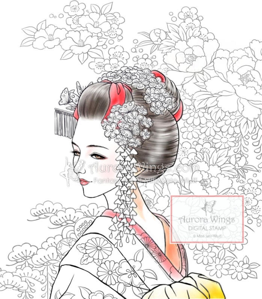 Digital Stamp Miyabi Full Version Authentic Japanese Maiko Geisha W ...