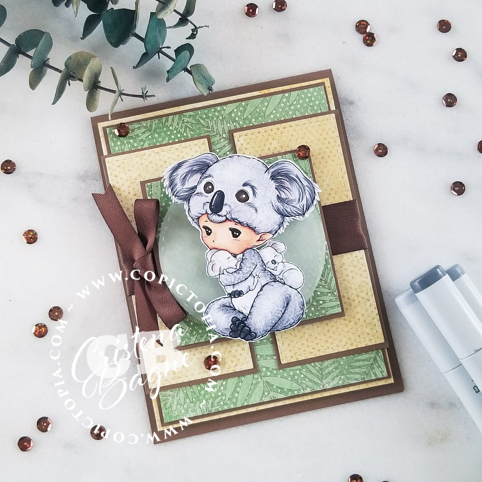 Koala Sprite Adorable Animal Elf With Two Baby Koalas - Etsy