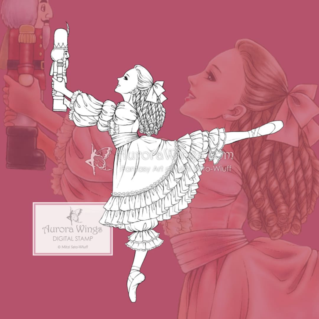 JPG PNG Digital Stamp - Clara - the Nutcracker Ballet - Clara in ...
