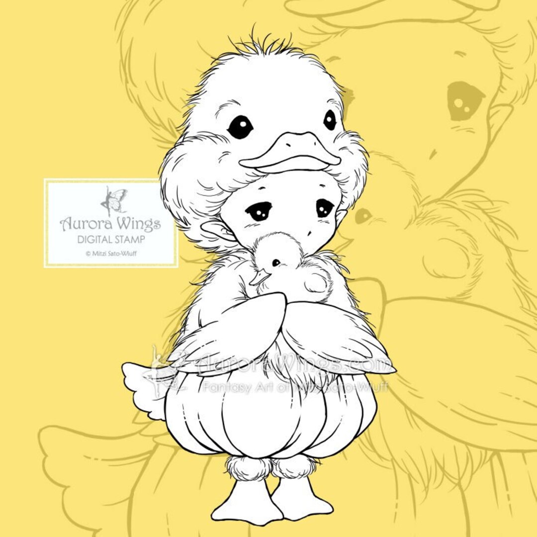 PNG JPG Duckling Sprite Baby Duck Elf Whimsical Easter - Etsy