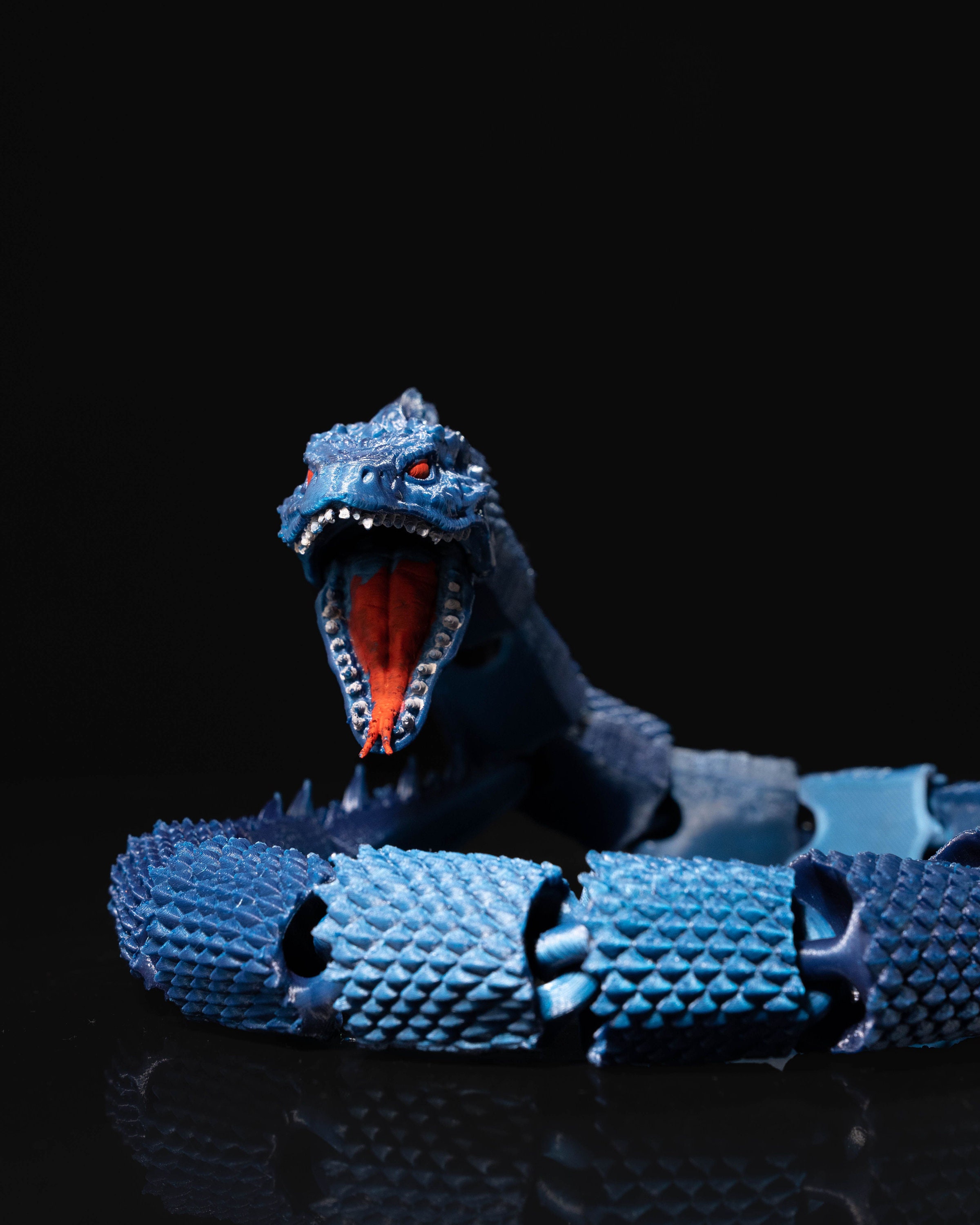 Articulated Basilisk 3D Printed Flexi Snake - Etsy
