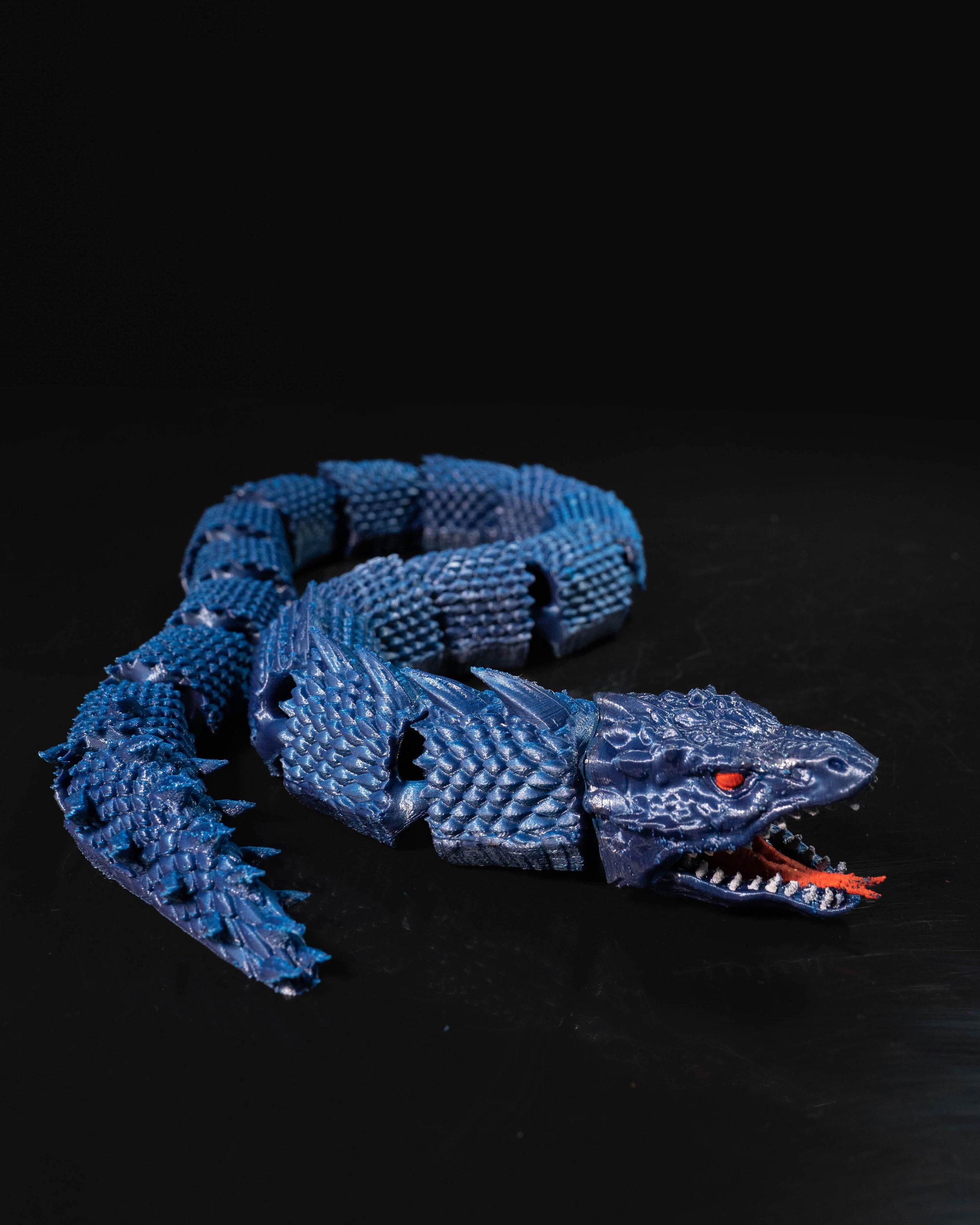 Articulated Basilisk 3D Printed Flexi Snake - Etsy