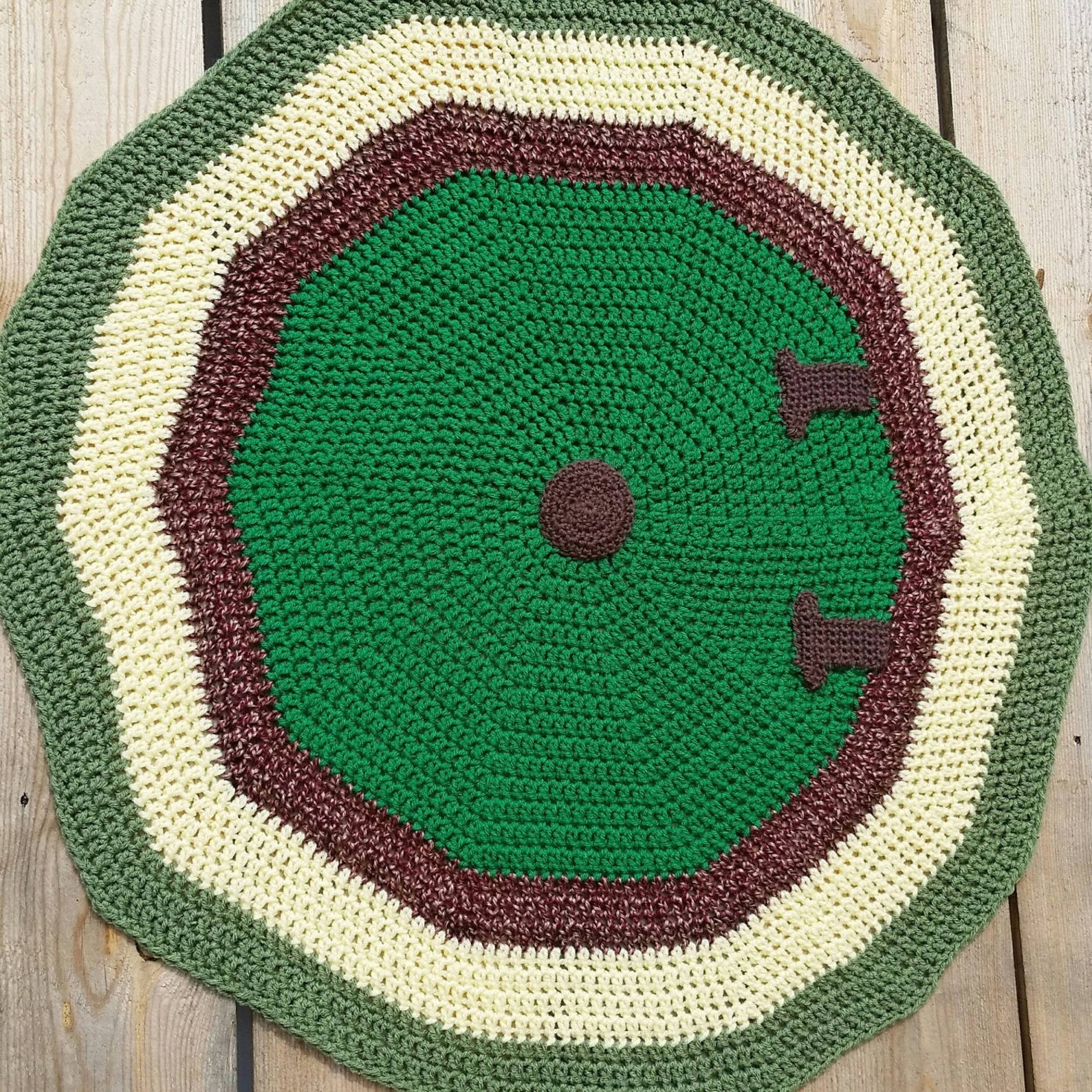 Lord of the Rings Inspired Hobbit Door Blanket *crochet Pattern* FREE ...