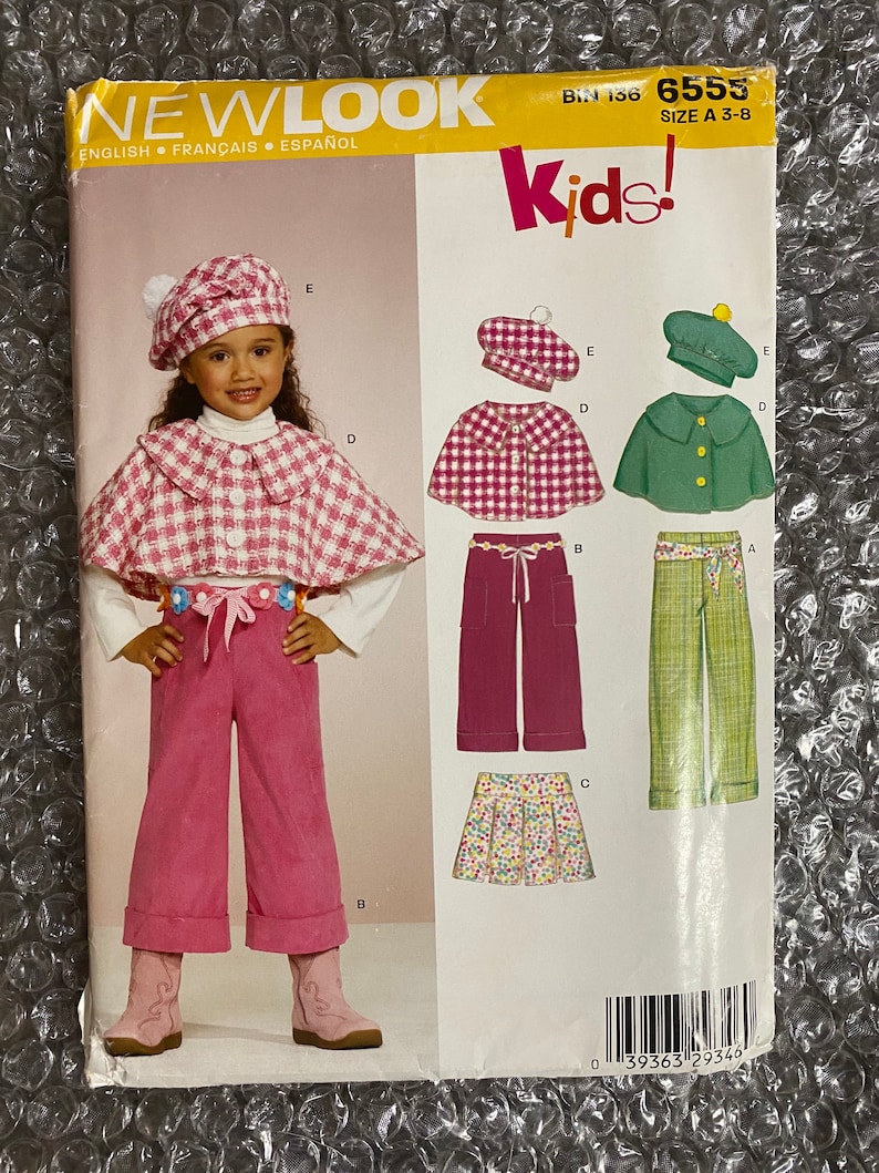Craft Supplies & Tools Size A 1/2-4 Uncut New Look Sewing Pattern 6474 ...