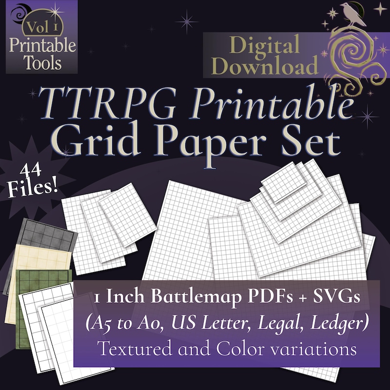 Dnd Grid Paper - Etsy