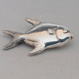 Sterling Silver Fish Dangle Earrings: Hand Carved Fly Fishing Jewelry ...