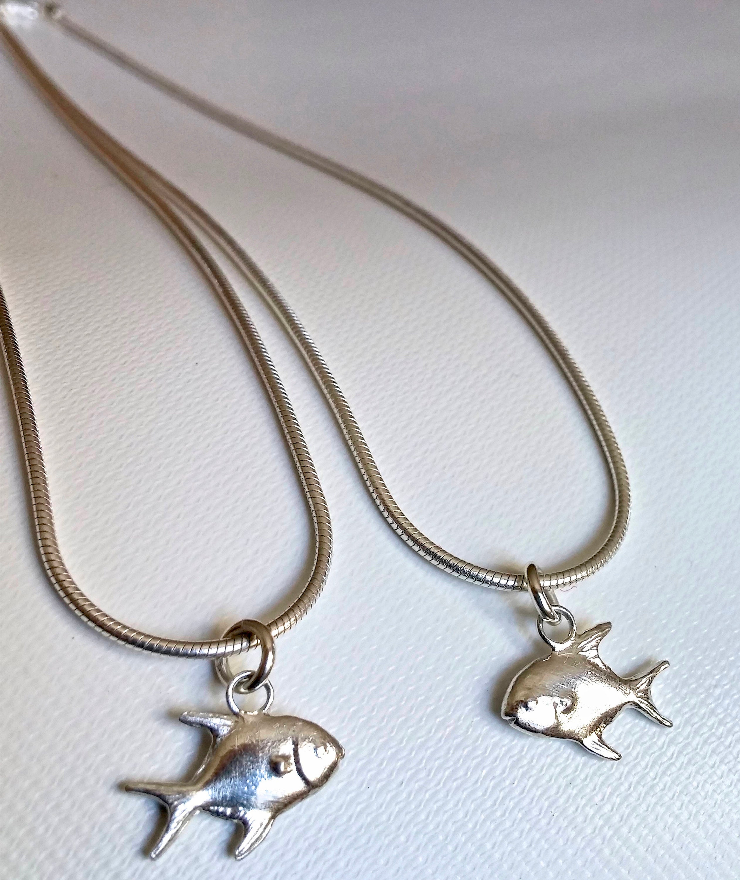 Sterling Silver Permit Fish Pendant Necklace - Hand Carved - Etsy