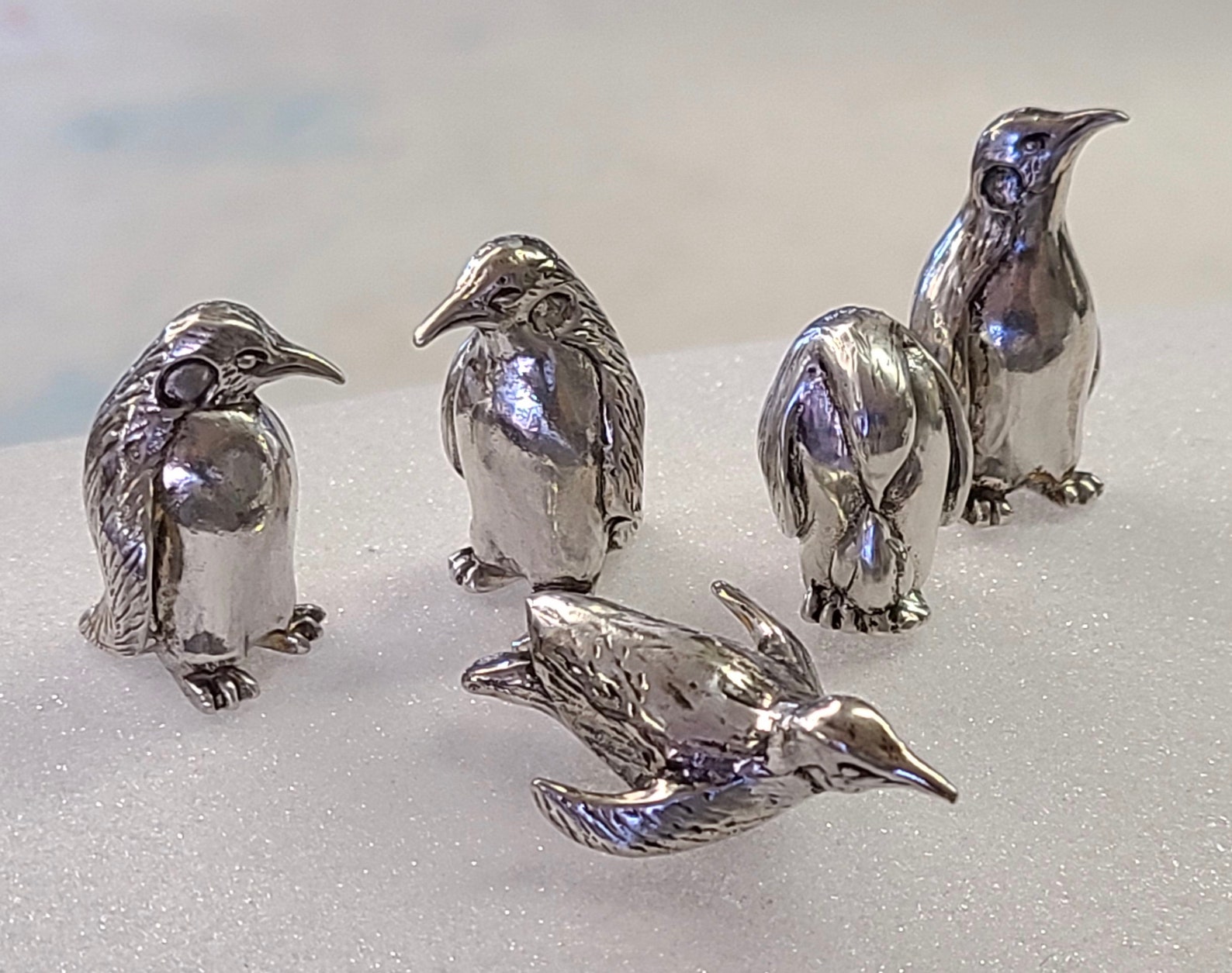 Handmade Solid Sterling Silver Emperor Penguin Sculpture - Etsy