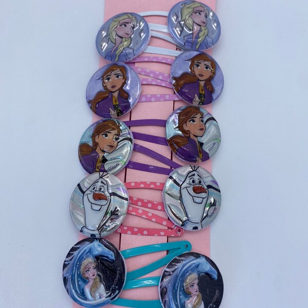 Frozen Hair Clips - Etsy