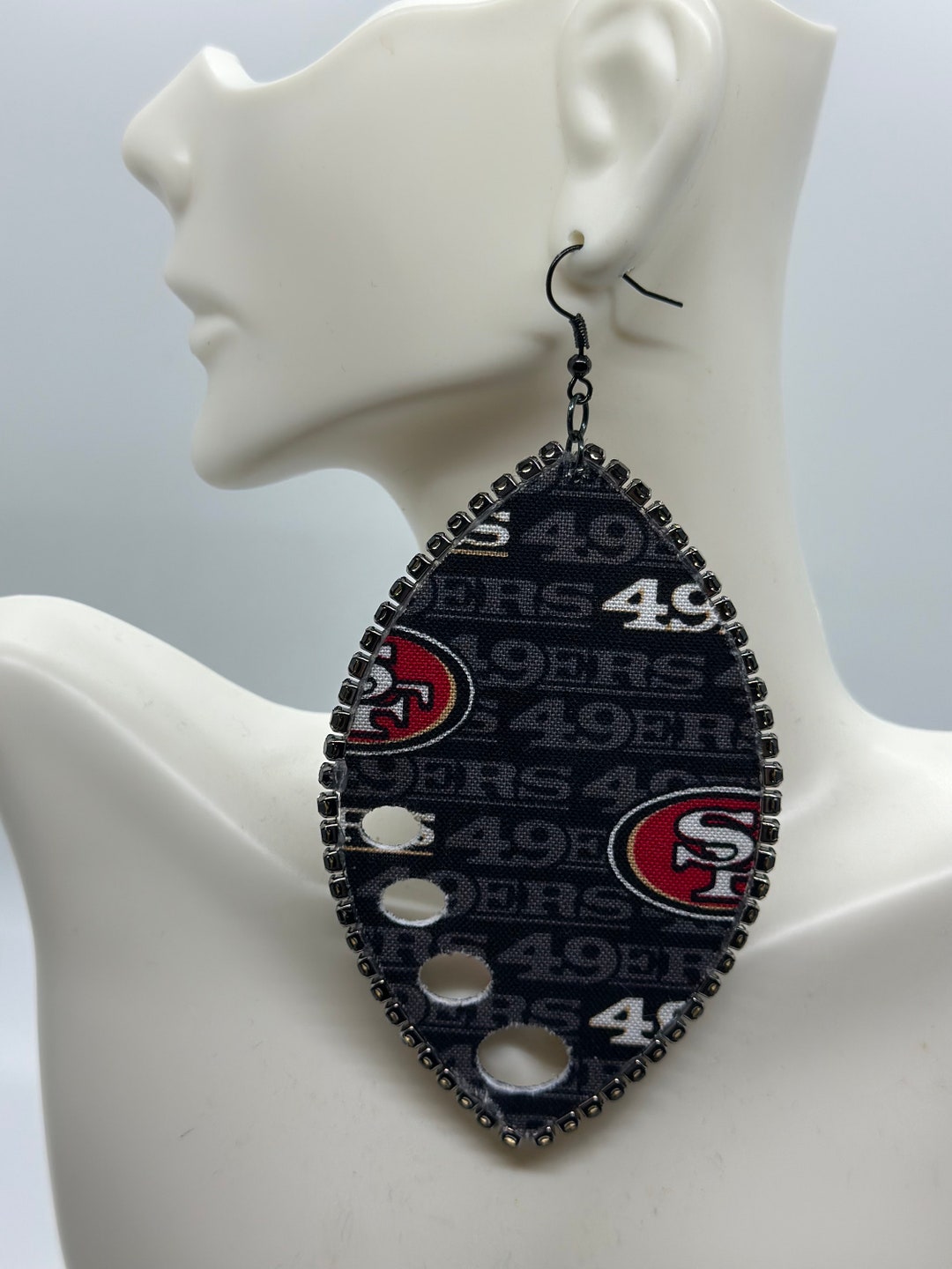 San Francisco 49ers Cutout Jumbo Earrings - Etsy