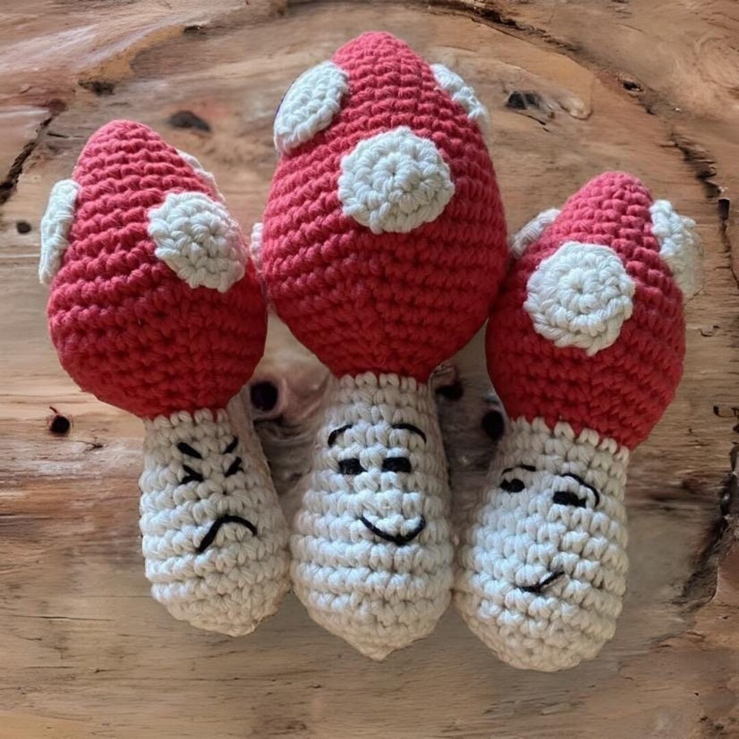 Crochet Toadstool Characters - Etsy
