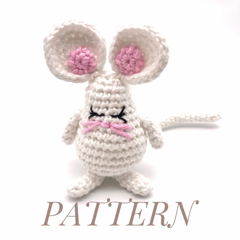 Amigurumi Pattern Amigurumi Mouse Crochet Pattern Easy to - Etsy