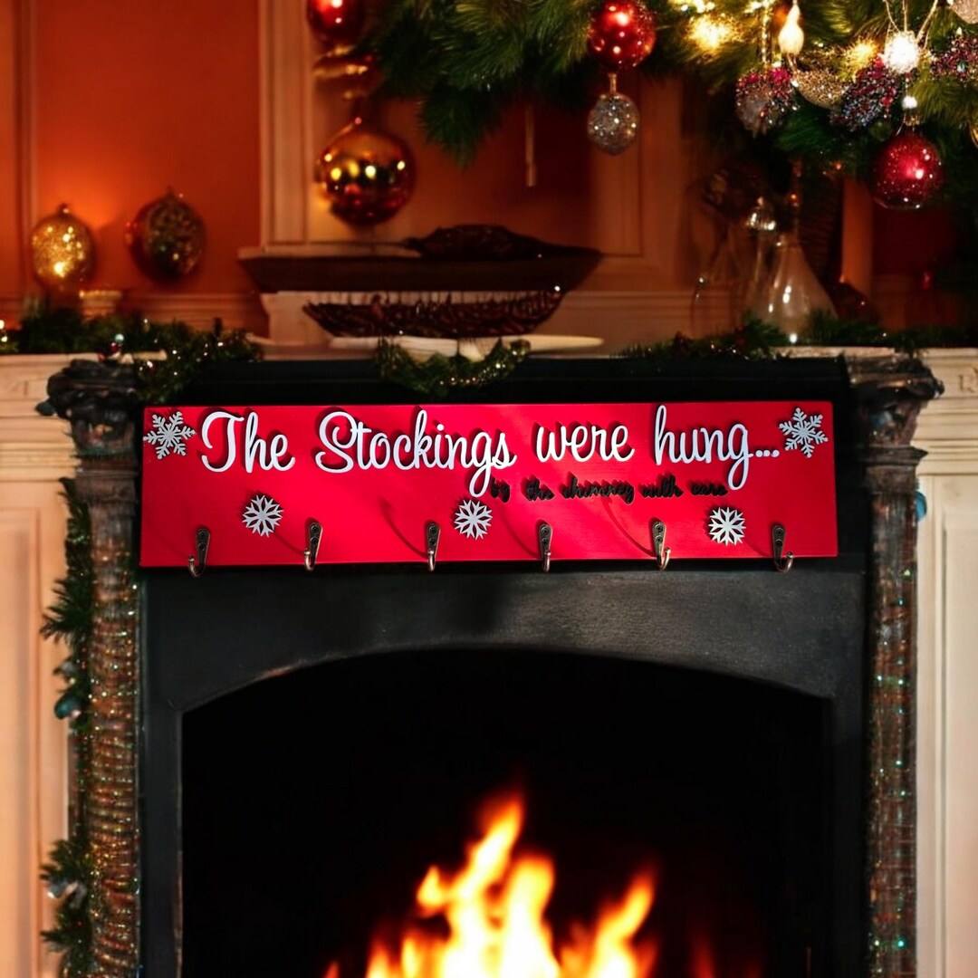 Custom Stocking Hanger, Christmas Stocking Hanger, Stocking Hanger ...