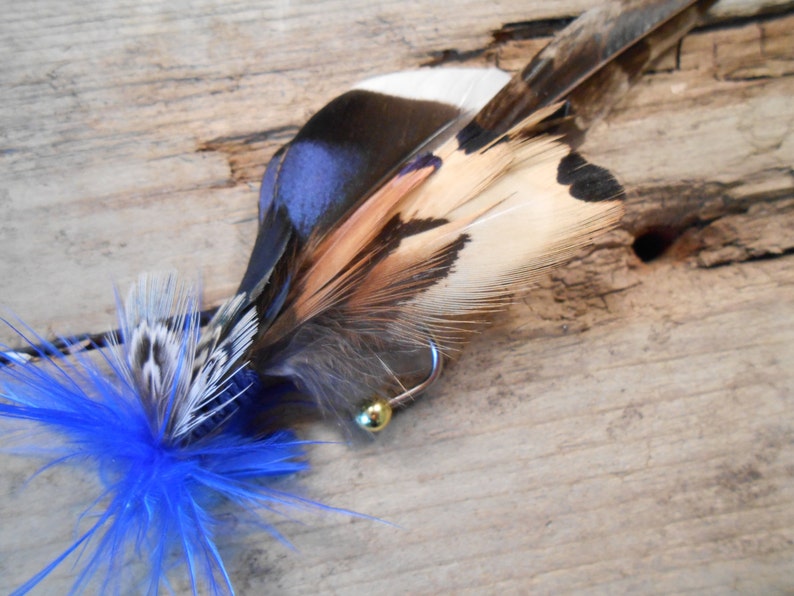 The SOUTH LAKE Collection.tie Fly Boutonniere Fishing Pheasant Feather ...