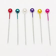 Lapel Attachment Option. PEARL HEAD STICK Pin. Two Inch Tie Fly Florist ...