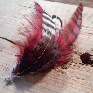 The MARSALA Collection.boutonniere Tie Fly Feather Fishing 1920s ...