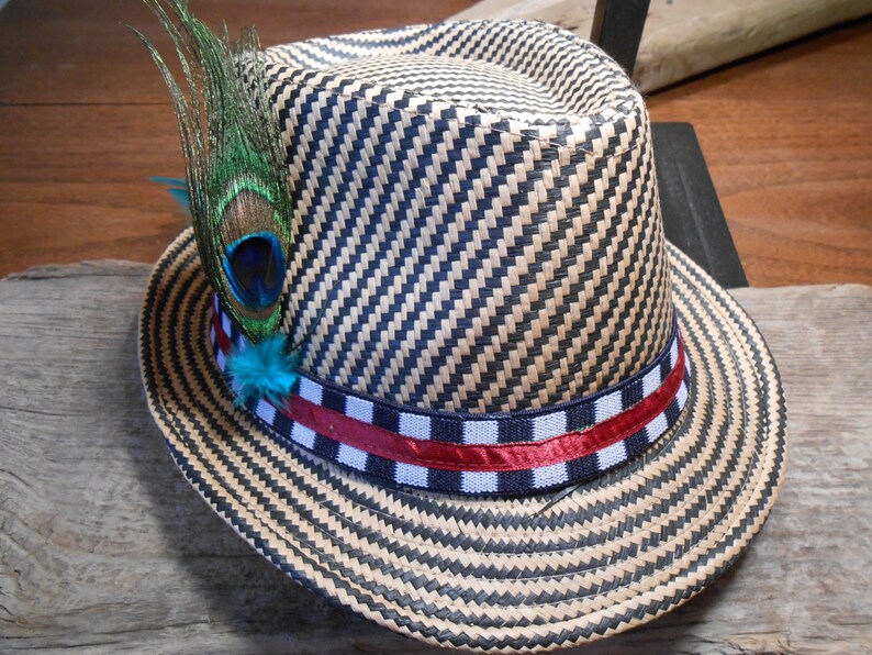 The HOUNDSTOOTH FEDORA Collection.tie Fly Boutonniere Hook Pin Hat ...