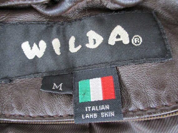 WILDA Lamb Skin Leather Jacket - Gem