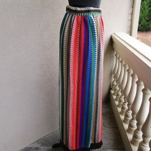 Multi Color Maxi Skirt - Etsy