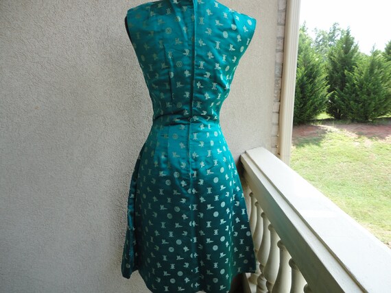 Emerald Green Asian Design Dress - Gem