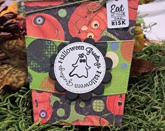 Editable Fall Harvest Teacher Halloween Coffee Gift Card - Etsy