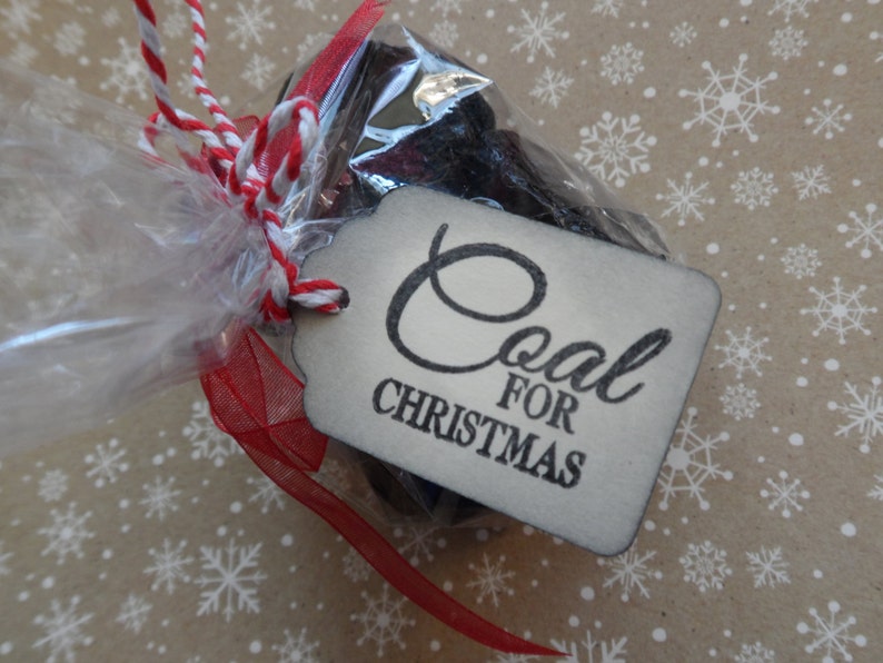 Coal for Christmas Christmas Tag Holiday Tag Gift Tag Lump - Etsy