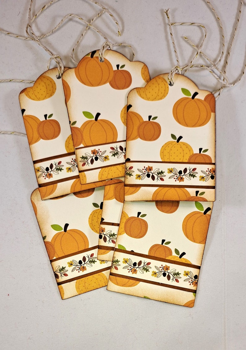 Pumpkin Tags, Thanksgiving Tags, Fall Tags, Plain Tags, Tags Without ...