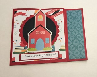 Teacher Appreciation Week, Teacher Gift Card Holder, Teacher Thank You ...