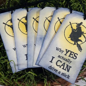 Why YES Actually I CAN Drive a Stick, Witch Tag, Halloween Tag, Treat ...