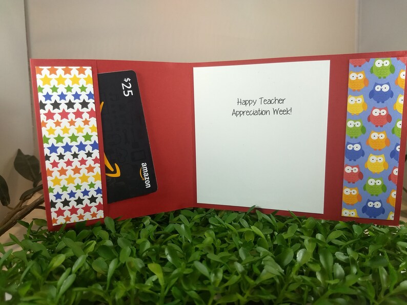 Teacher Thank You Teacher Appreciation Gift Card Holder | Etsy