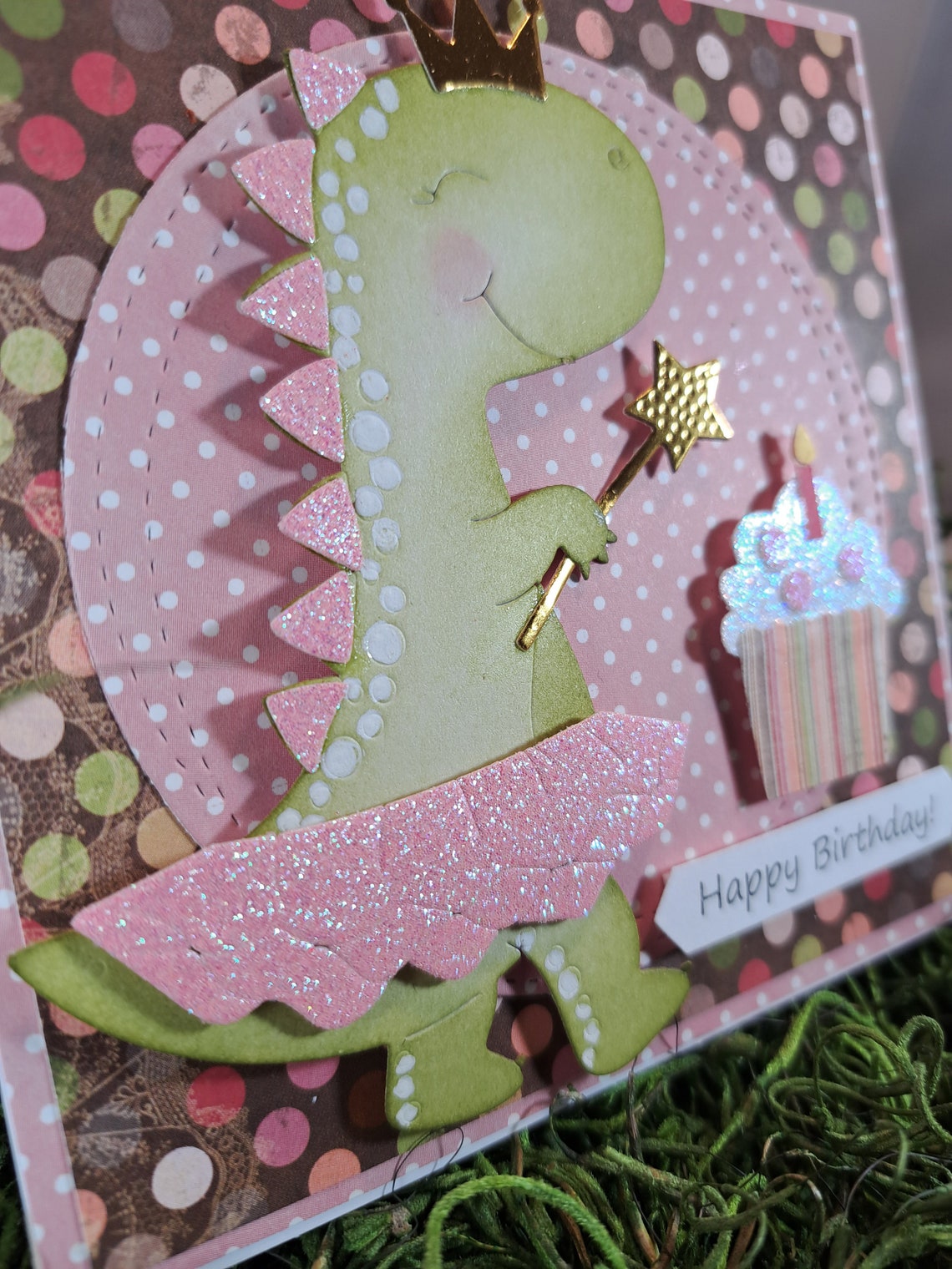 Dinosaur in Tu Tu Birthday Card, Birthday Card, Cards for Girls ...