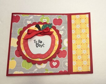 Teacher Appreciation Week, Teacher Gift Card Holder, Teacher Thank You ...