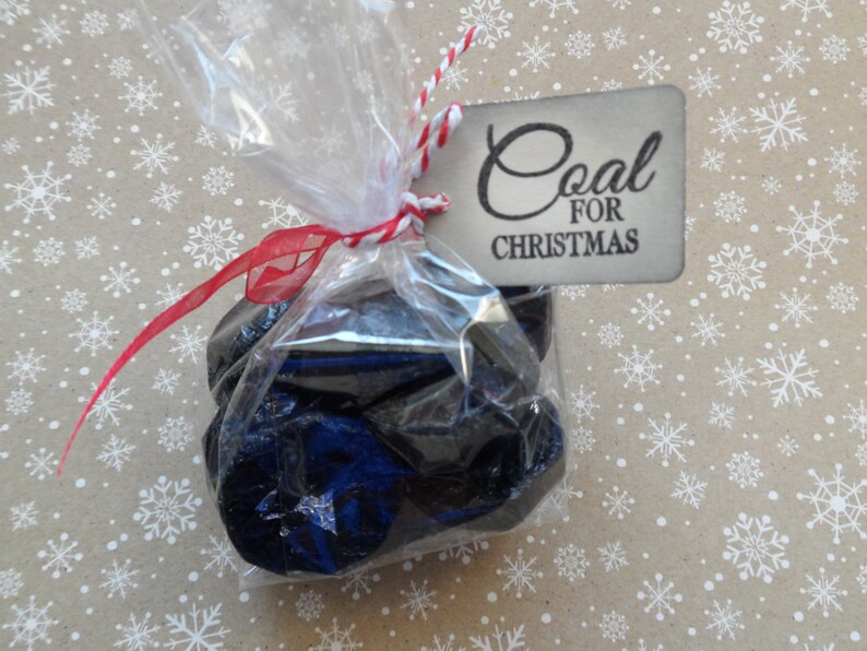 Coal for Christmas Christmas Tag Holiday Tag Gift Tag Lump - Etsy