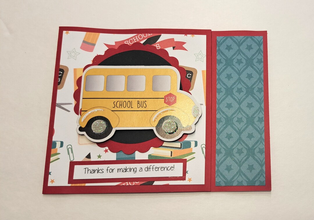 Teacher Thank You, Teacher Appreciation Gift Card Holder, Teacher Gift ...