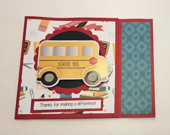 Teacher Appreciation Week, Teacher Gift Card Holder, Teacher Thank You ...