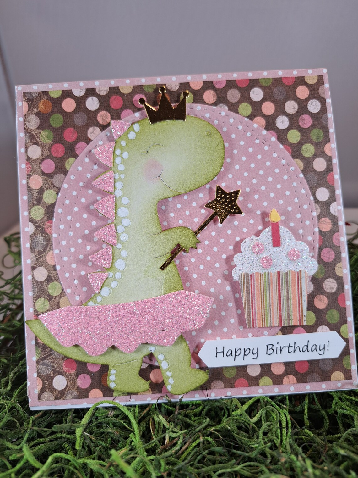 Dinosaur in Tu Tu Birthday Card, Birthday Card, Cards for Girls ...