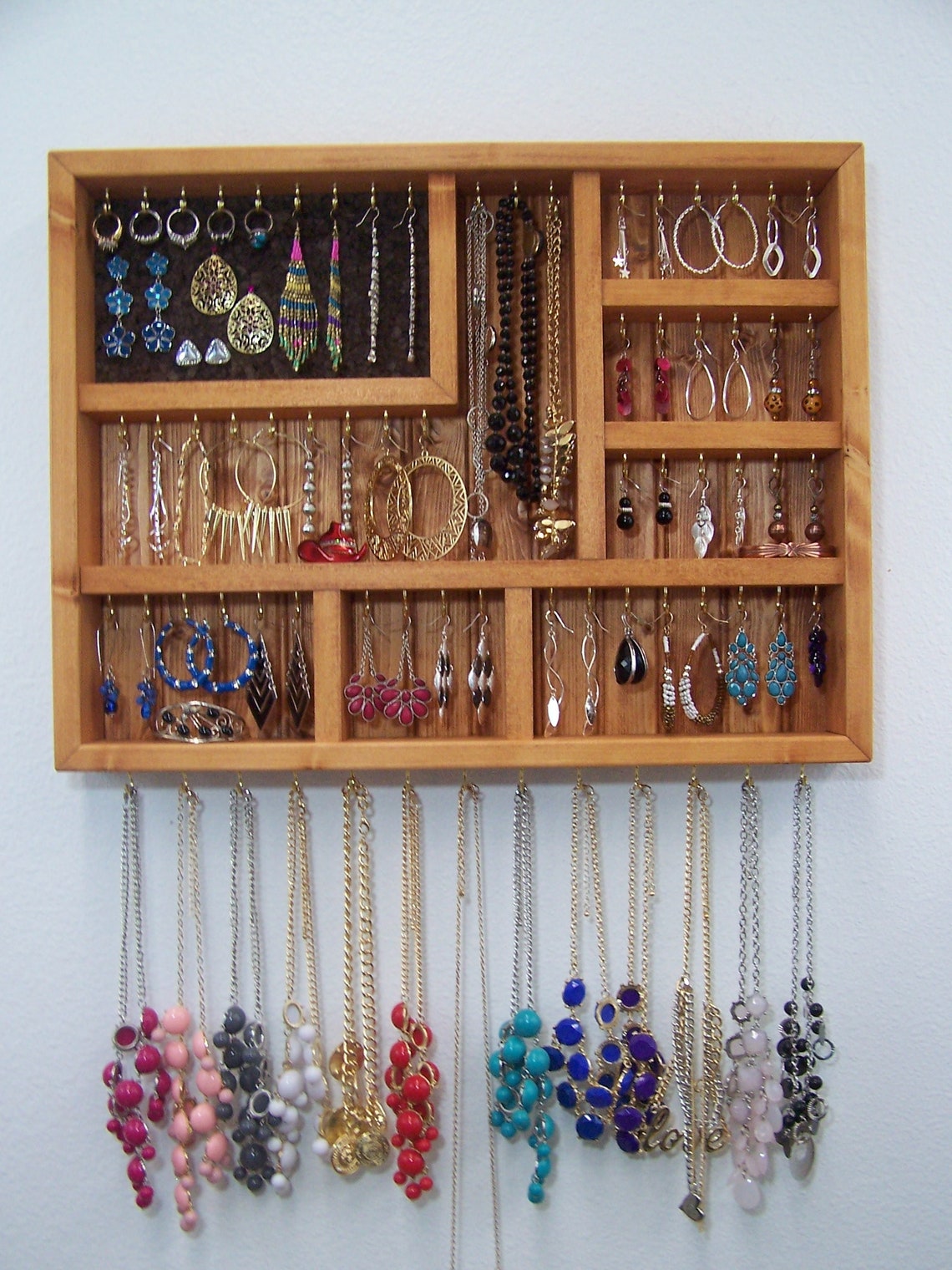 Handmade Jewelry Gold Earring Necklace Display - Etsy