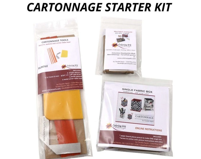 Cartonnage Starter Kit_ Tools and DIY Kits - Etsy