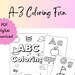 Printable ABC Animal Coloring Worksheets, Alphabet, Animals, Preschool ...