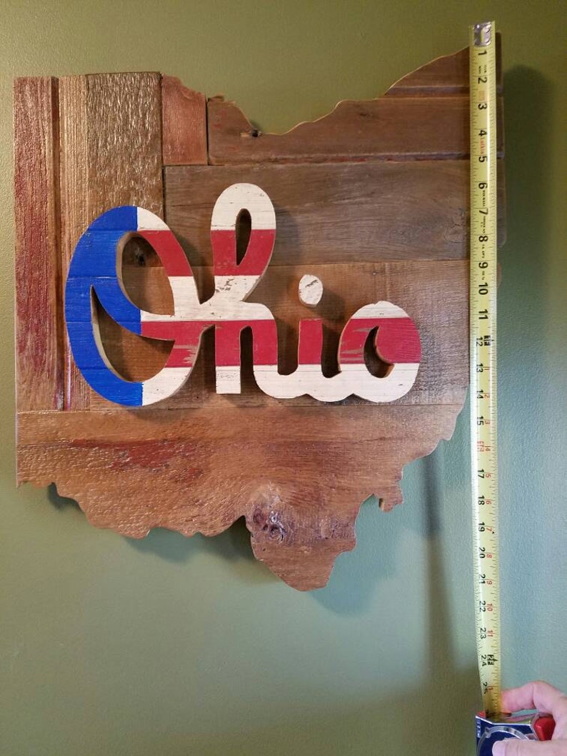 Barnwood Script Ohio Sign - Etsy