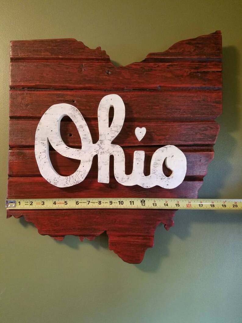 Barnwood Script Ohio Sign - Etsy