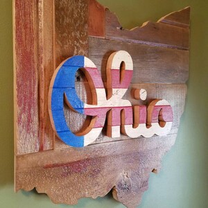 Barnwood Script Ohio Sign - Etsy