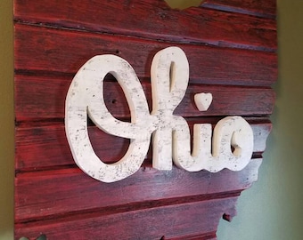 Barnwood Script Ohio Sign - Etsy