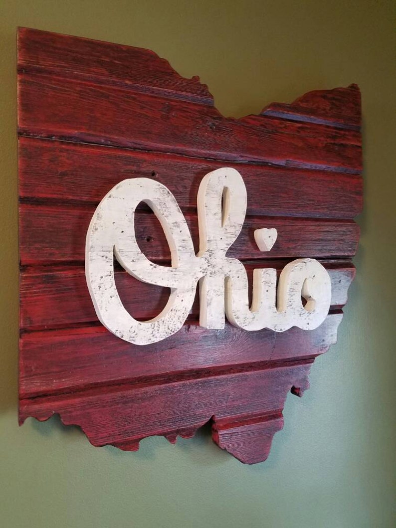 Barnwood Script Ohio Sign - Etsy