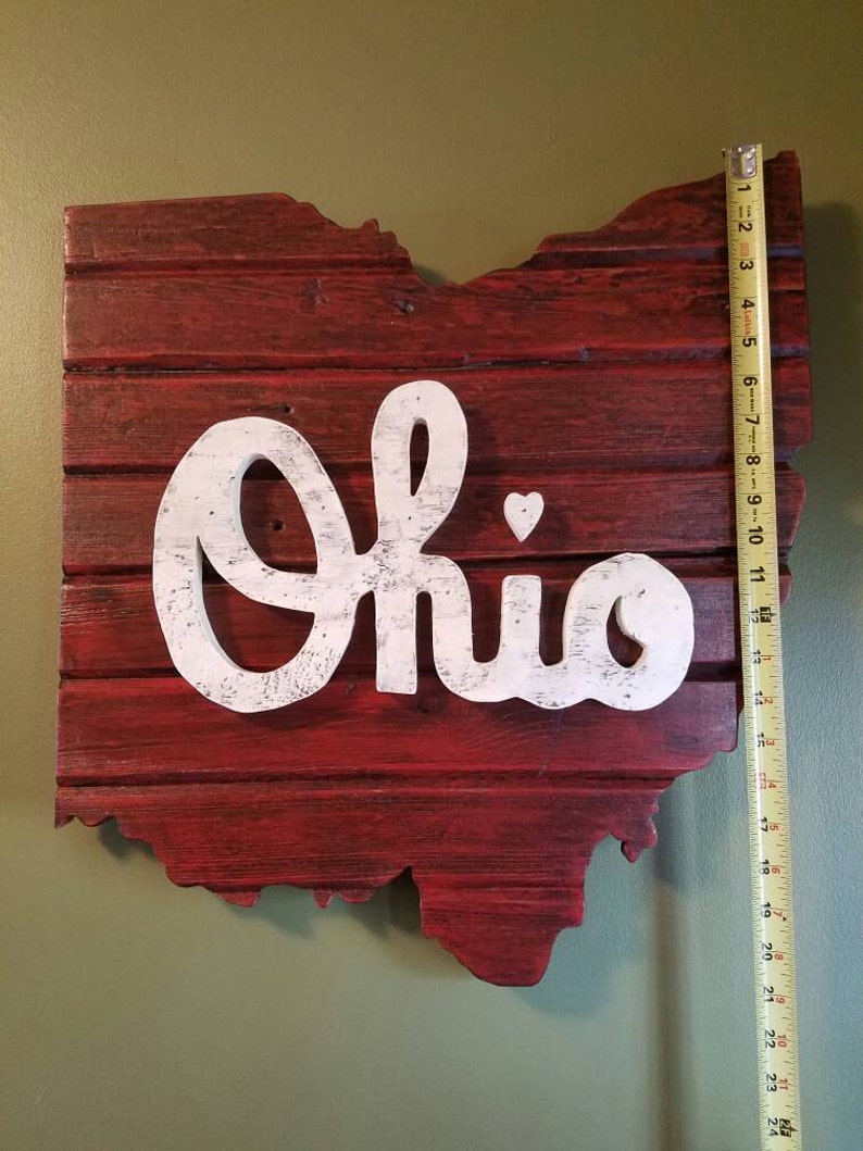 Barnwood Script Ohio Sign - Etsy